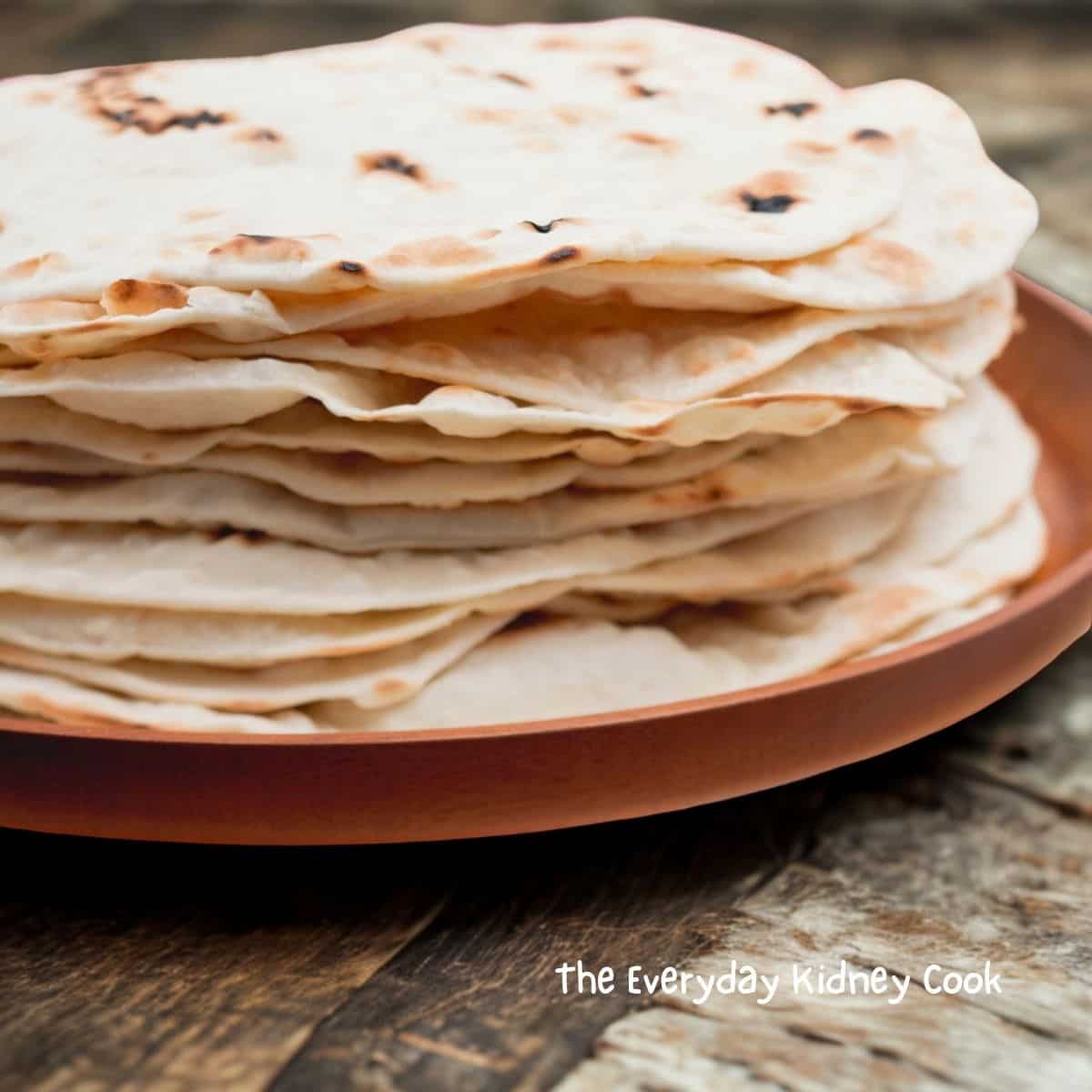 2-Ingredient Low Sodium Flour Tortillas (Kidney-Friendly) - The ...